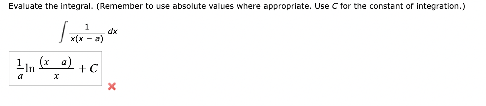 Solved Evaluate the integral. (Remember to use absolute | Chegg.com