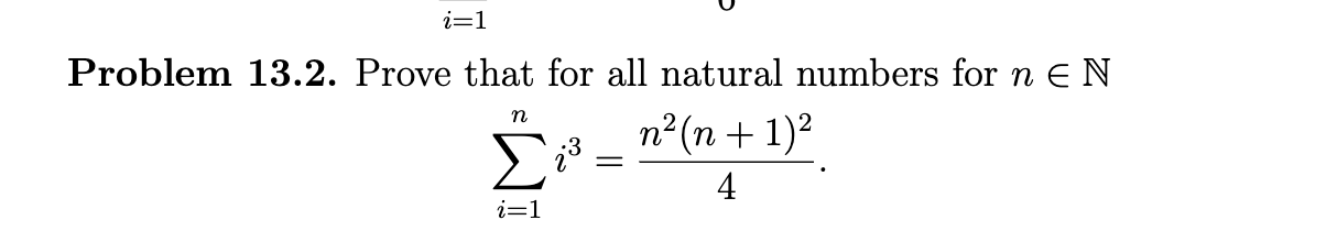 Solved Problem 13.2. Prove that for all natural numbers for | Chegg.com