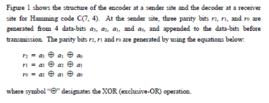 Solved Q4. Read the following description of Hamming code, | Chegg.com