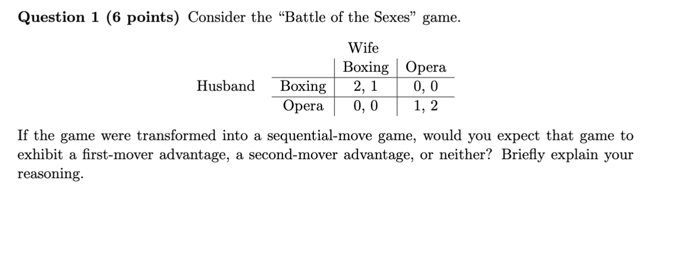 Solved Question 1 (6 points) Consider the Solved Question 1 (6 points) Consider the
