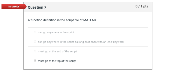 Solved Which lines of this MATLAB code contain an error? | Chegg.com