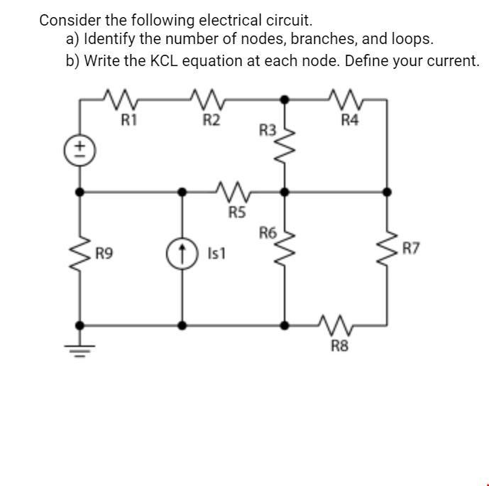 Solved Consider the following electrical circuit. a) | Chegg.com