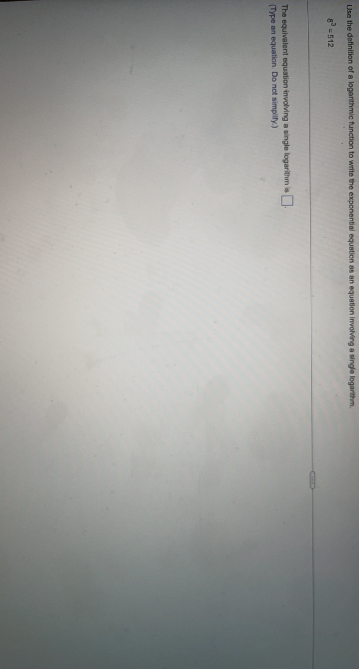 Solved Use the definition of a logarithmic function to write | Chegg.com