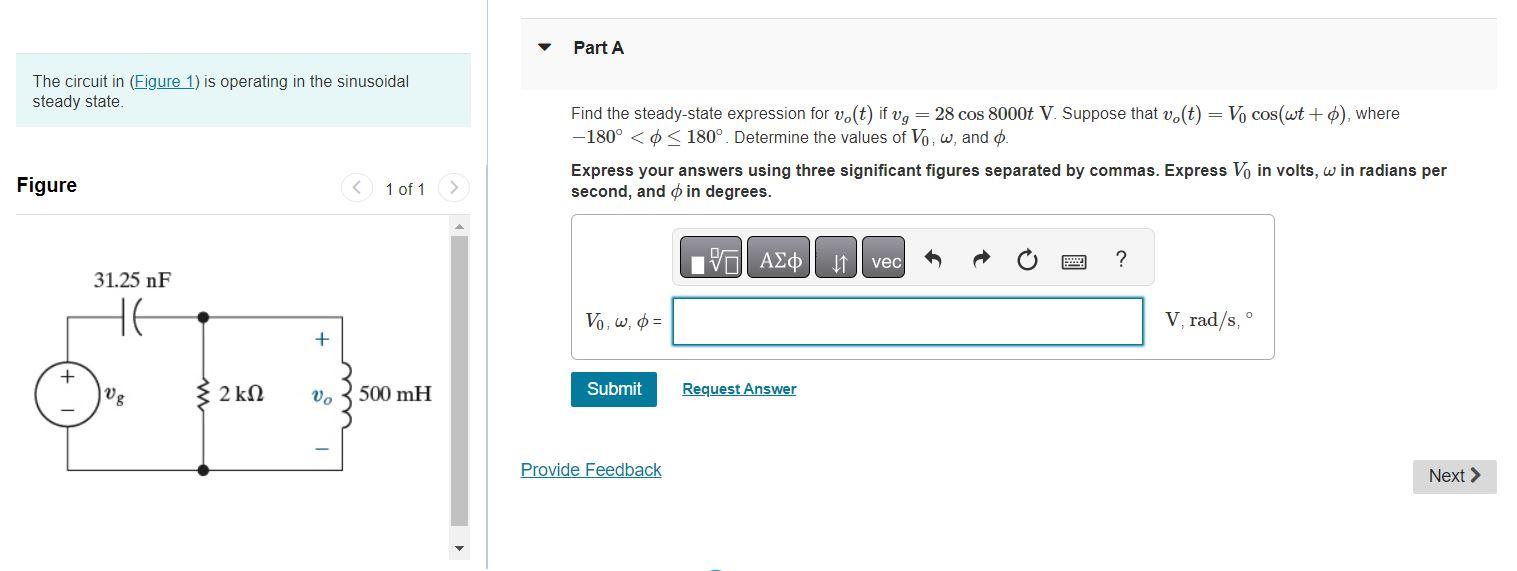 Solved The circuit in (Figure 1) is operating in the | Chegg.com