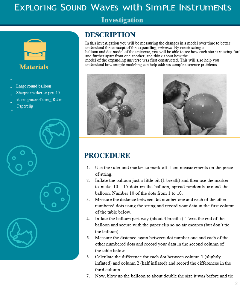 Solved DESCRIPTIONthe balloon).Measure the distance again | Chegg.com