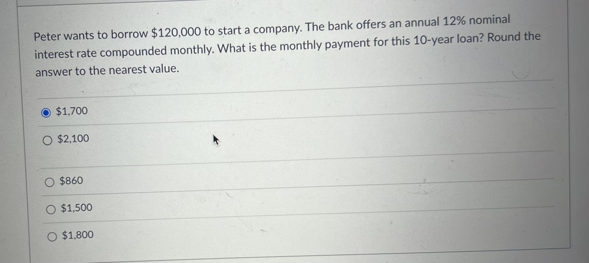 Solved You borrow $5000 from a bank with an initial interest | Chegg.com