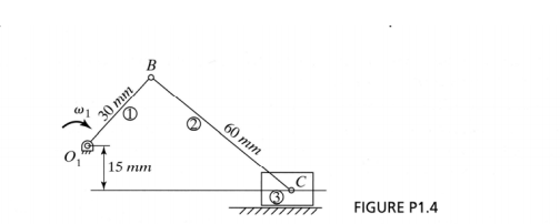 Solved 1.76 Describe the motion of each link in Figure P1.3. | Chegg.com