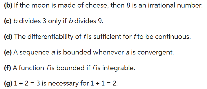 Solved What is the antecedent and the consequent of each | Chegg.com