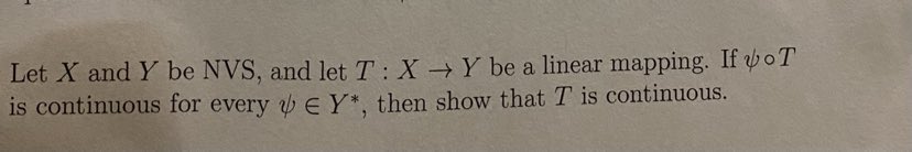 Solved Functional AnalysisLet x ﻿and Y ﻿be NVS, ﻿and let | Chegg.com