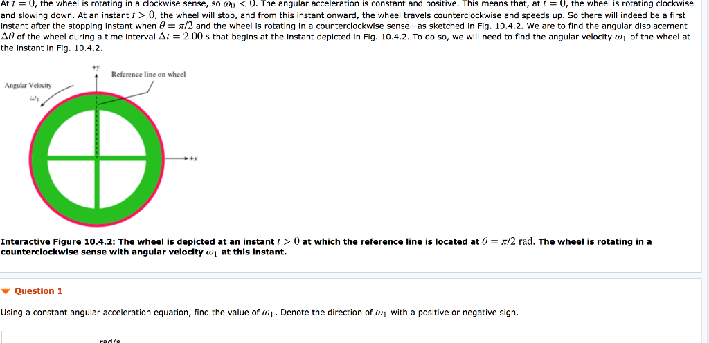 Solved Interactive Exercises 10.04: Rotational Motion With | Chegg.com