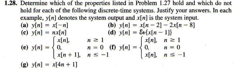Solved 1.28. Determine which of the properties listed in | Chegg.com