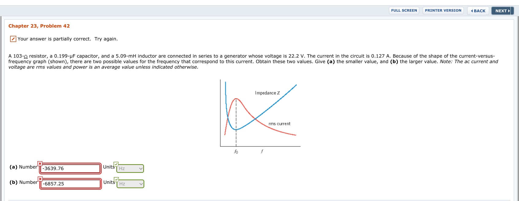 Solved FULL SCREEN PRINTER VERSION A BACK NEXT Chapter 23, | Chegg.com