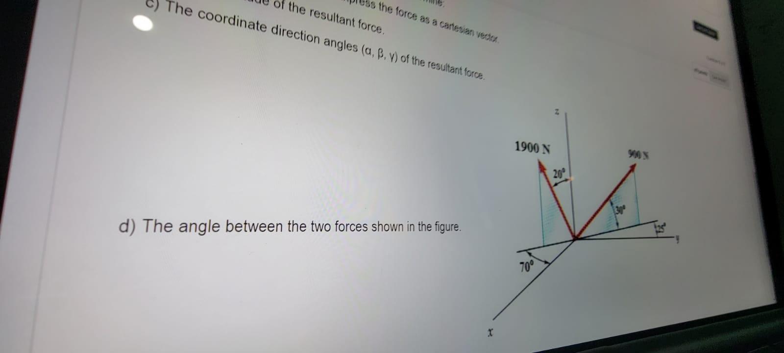 Solved for the system of two forces shown below | Chegg.com