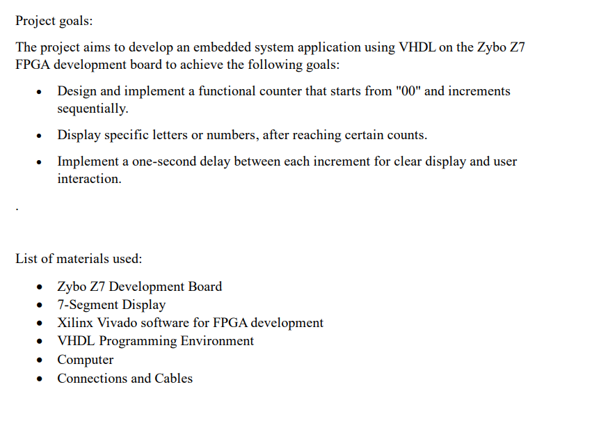Solved Project goals:The project aims to develop an embedded | Chegg.com