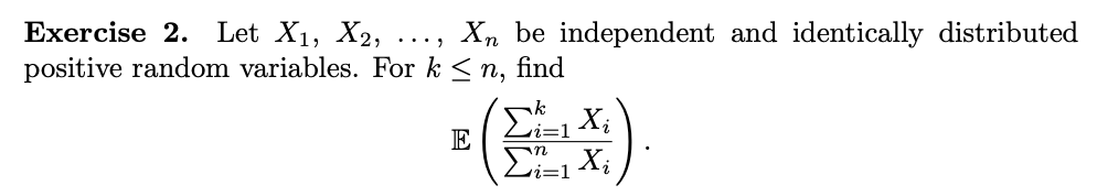 Solved Exercise 2. Let X1, X2, ... , Xn be independent and | Chegg.com Solved Exercise 2. Let X1, X2, ... , Xn be independent and | Chegg.com