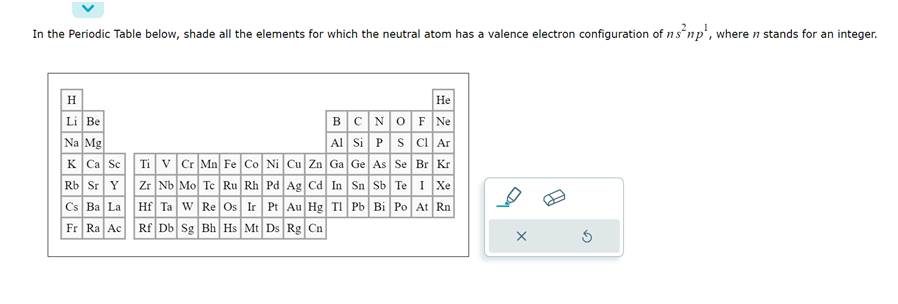 Solved In the Periodic Table below, shade all the elements | Chegg.com
