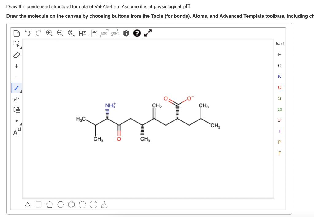 Solved Draw the condensed structural formula of Val-Ala-Leu. | Chegg.com