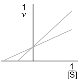 Solved The graph below obtained from kinetic experiments has | Chegg.com