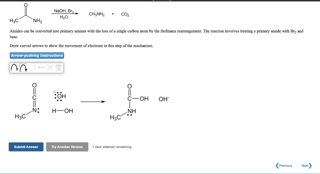 Solved NaOH, Bra H2O CH3NH2 + COZ H3C NH2 Amides can be | Chegg.com