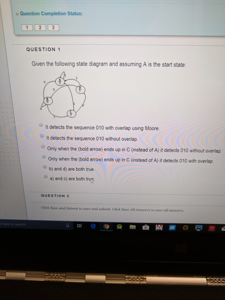 Solved Question Completion Status: QUESTION 1 Given the | Chegg.com