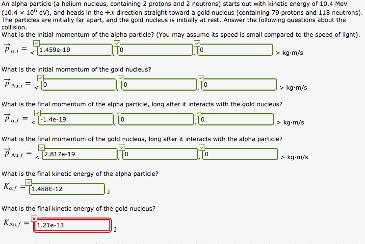Solved An alpha particle (a helium nucleus, containing 2 | Chegg.com
