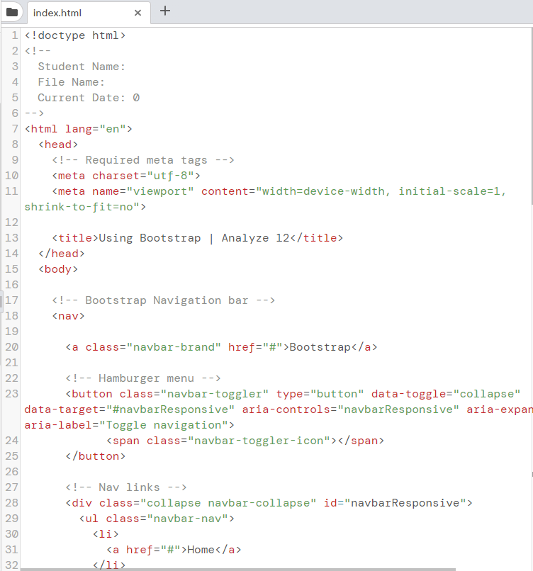 Solved Instructions Page 1 of 2 1 2 The index.html webpage | Chegg.com