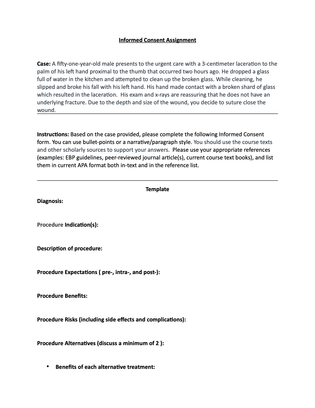 Solved The purpose of this assignment is familiarize you | Chegg.com