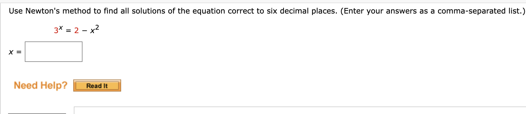 Solved Use Newton's method to find all solutions of the | Chegg.com