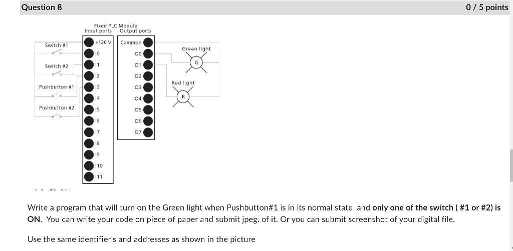 Solved Question 8 0/5 point Write a program that will turn | Chegg.com