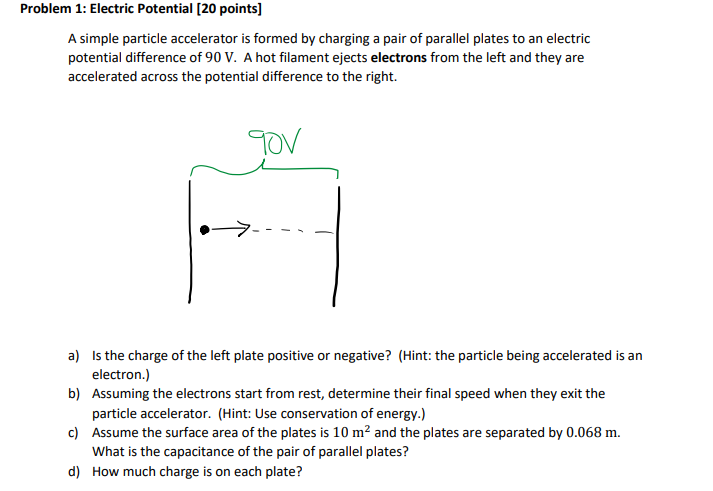 Solved Problem 1: Electric Potential (20 points) A simple | Chegg.com