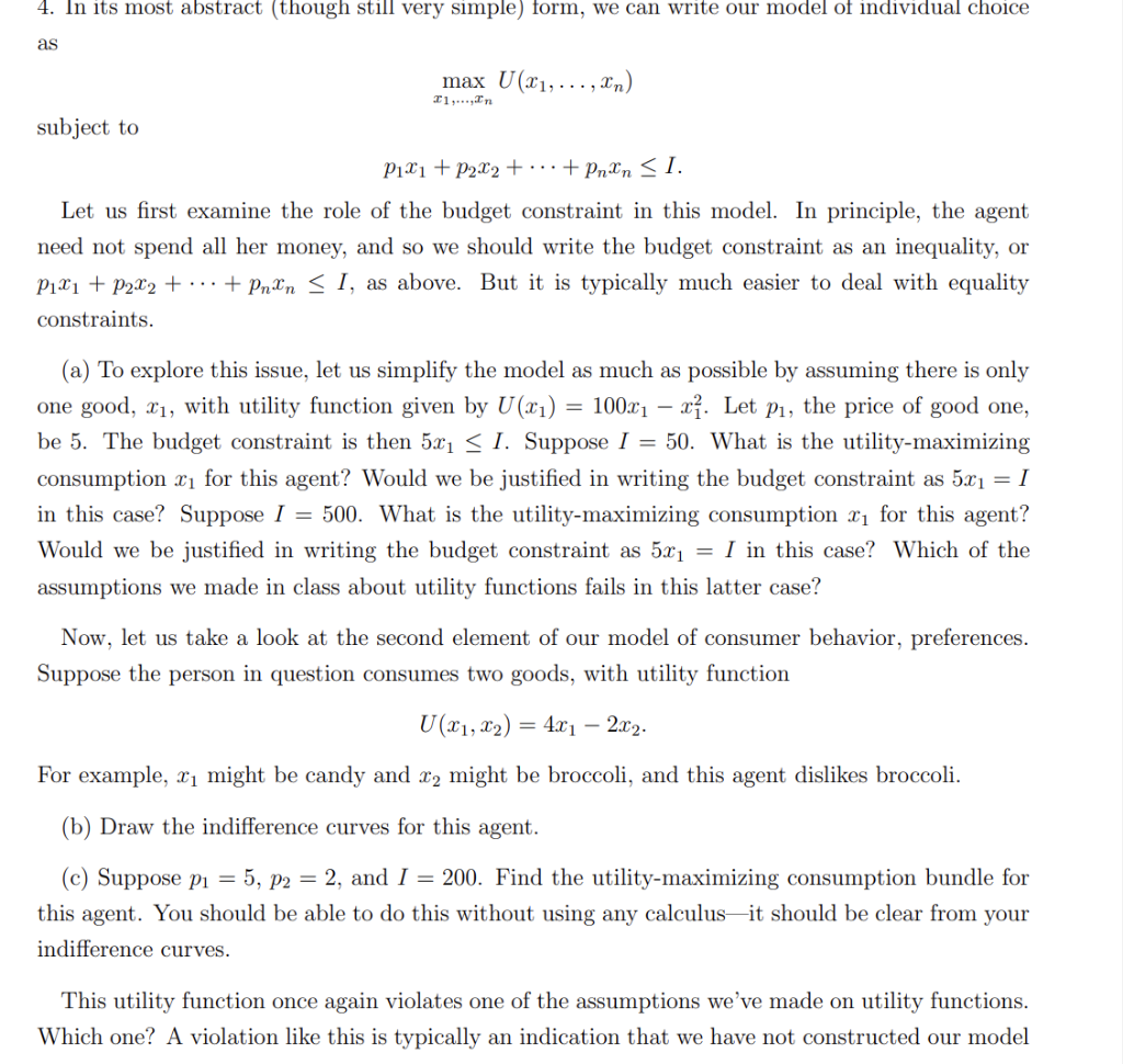 Solved 4. In its most abstract (though still very simple) | Chegg.com