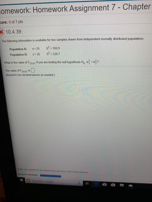 Solved Omework Homework Assignment 7 Chapter Core 0 Of 7