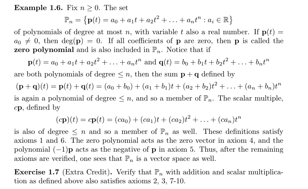 Solved Definition 1.1. A vector space is a nonempty set V | Chegg.com
