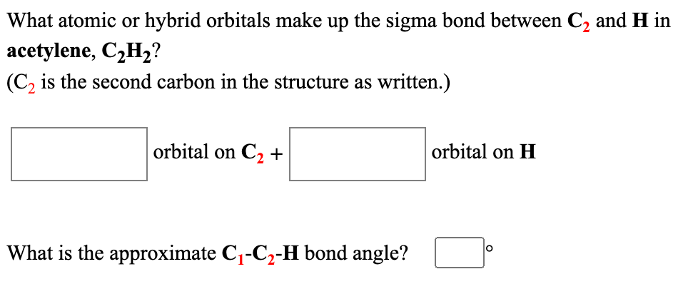 Solved What atomic or hybrid orbitals make up the sigma bond | Chegg.com