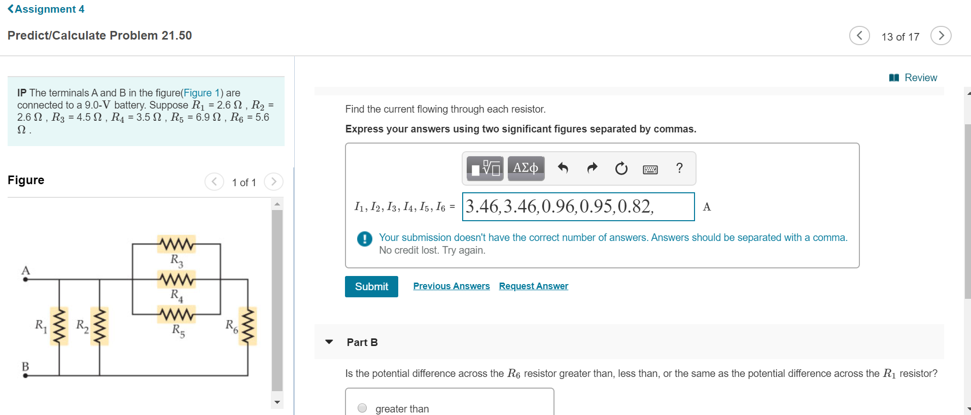 Solved IP The terminals A and B in the figure(Figure 1) are | Chegg.com