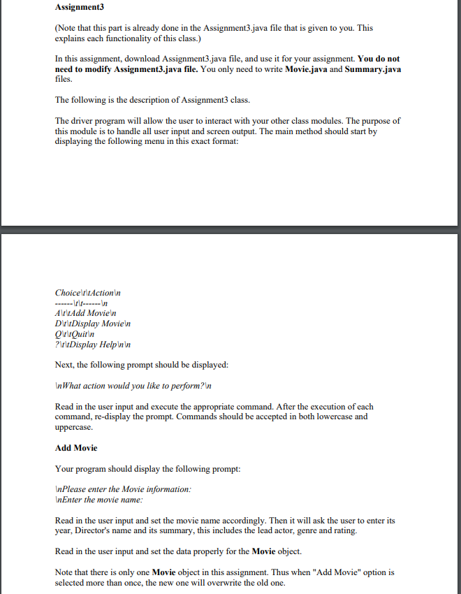 Solved In this assignment, I need to write a Java code and | Chegg.com
