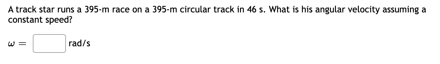 Solved A track star runs a 395−m race on a 395−m circular | Chegg.com