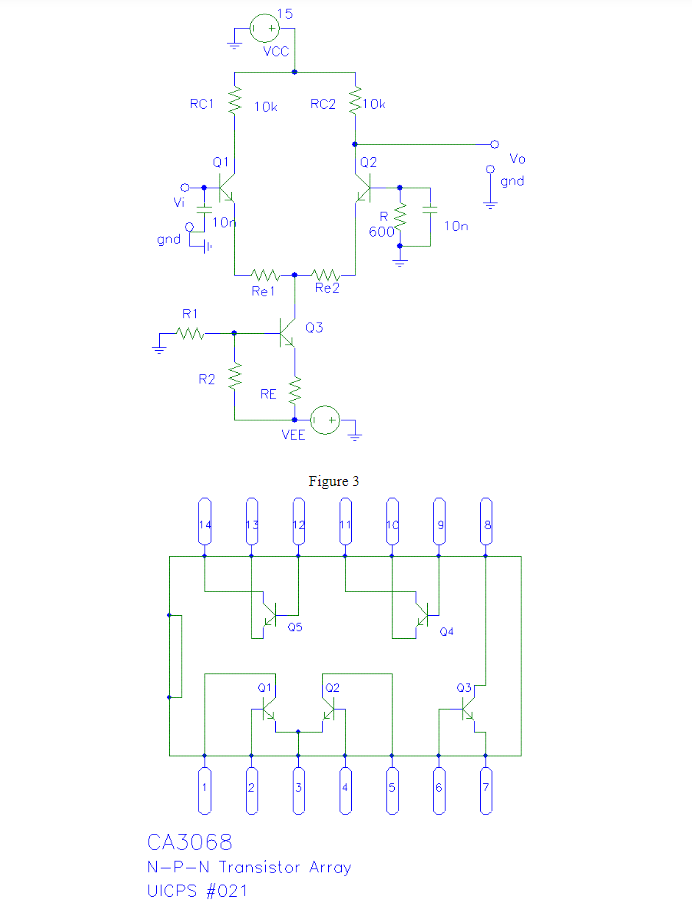 Solved 3. Design a balanced differential amplifier to meet | Chegg.com