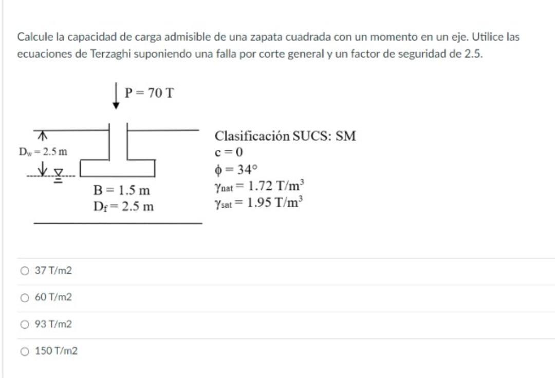 Solved Calculate the allowable load capacity of a square | Chegg.com