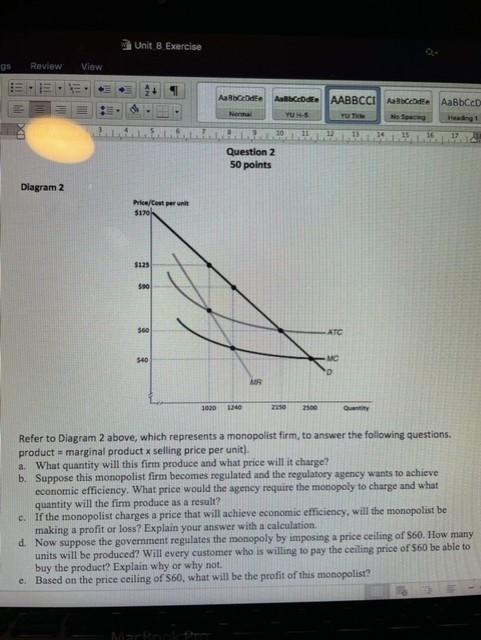Solved Unit 8 Exercise Review View Aad AEG AABBCCI ANCE YUN | Chegg.com