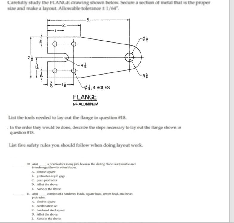 Solved Carefully study the PLANGE drawing shown below. | Chegg.com