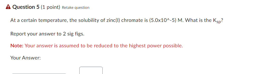 Solved A Question 5 (1 point) Retake question At a certain | Chegg.com
