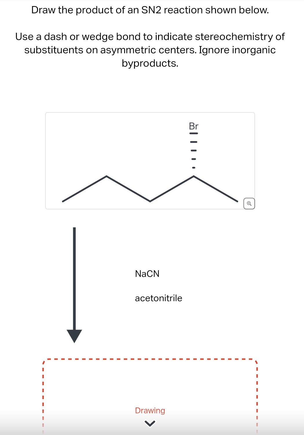 Solved Draw the product of an SN2 reaction shown below. Use | Chegg.com
