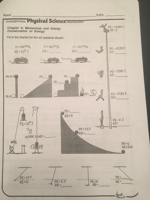 Solved Name Date CONCEPTUAL Physical Science PRACTIOE GH PE | Chegg.com