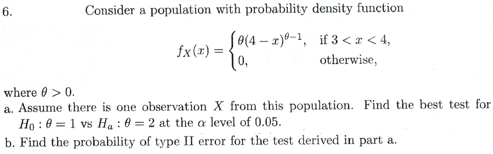 Solved Consider a population with probability density | Chegg.com
