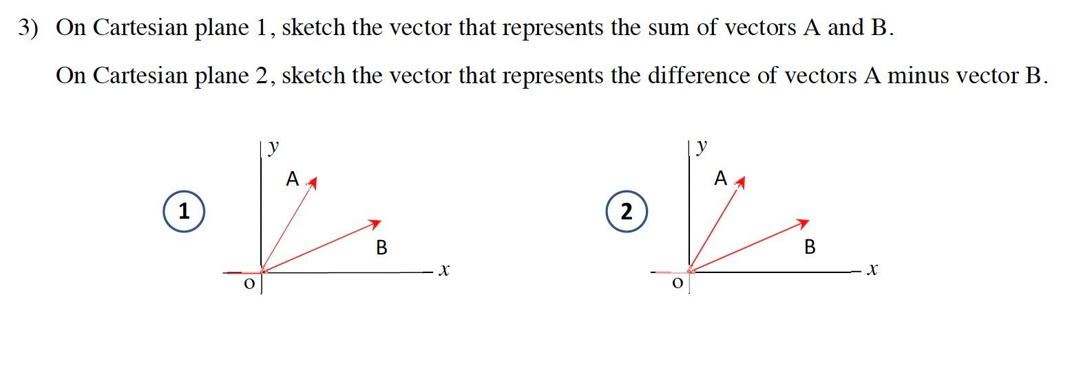 Solved 3 On Cartesian Plane 1 Sketch The Vector That