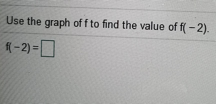Solved Use the graph of f to find the value of f 2) 21 4 | Chegg.com