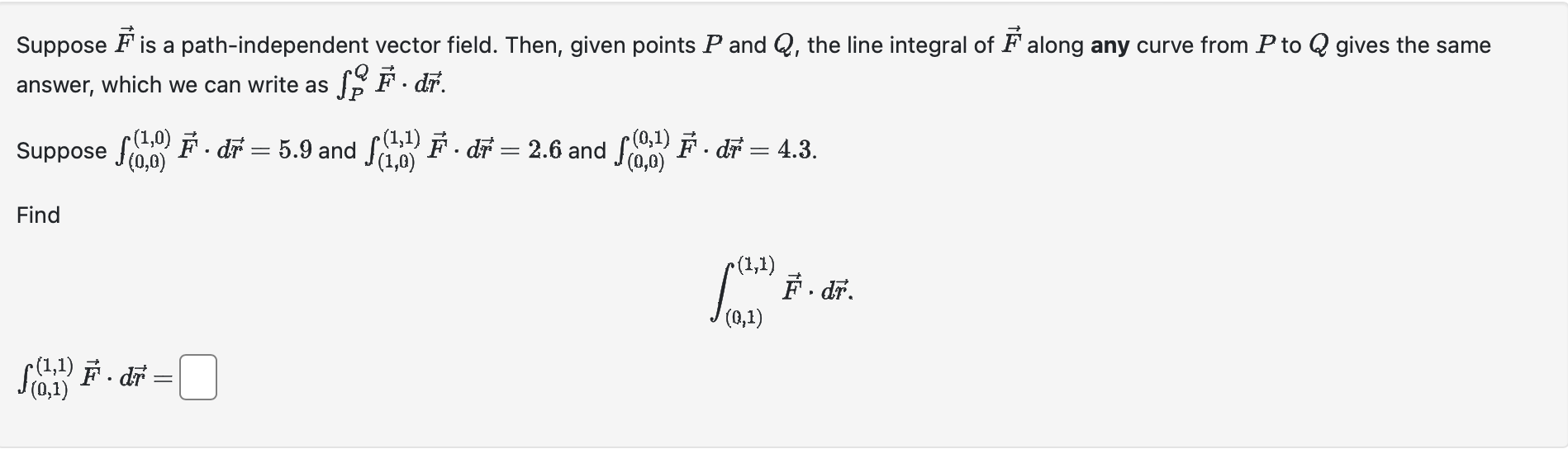 Solved Suppose vec(F) ﻿is a path-independent vector field. | Chegg.com