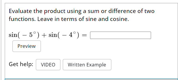 Solved Evaluate the product using a sum or difference of two | Chegg.com