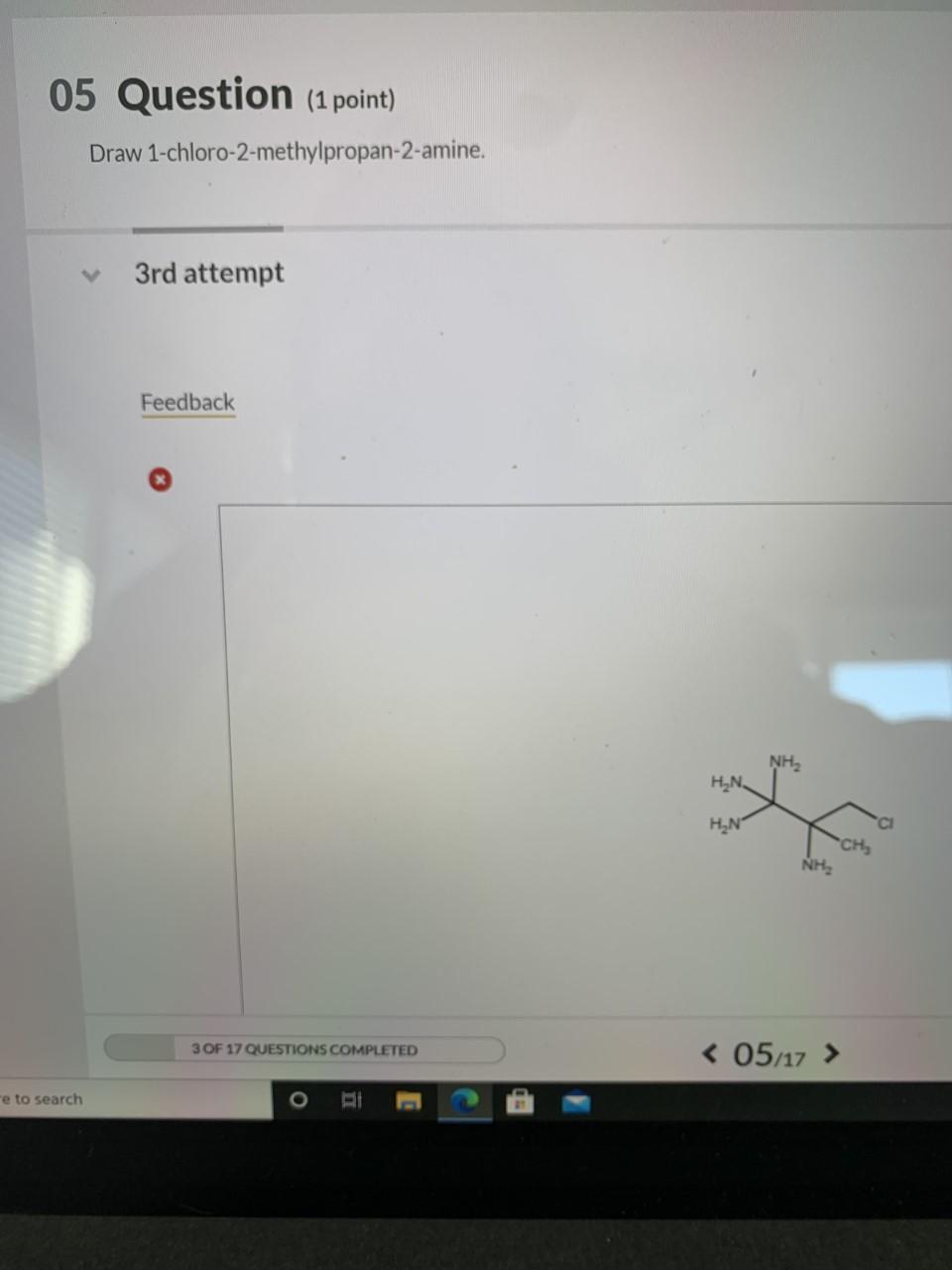 Solved 05 Question (1 point) Draw | Chegg.com